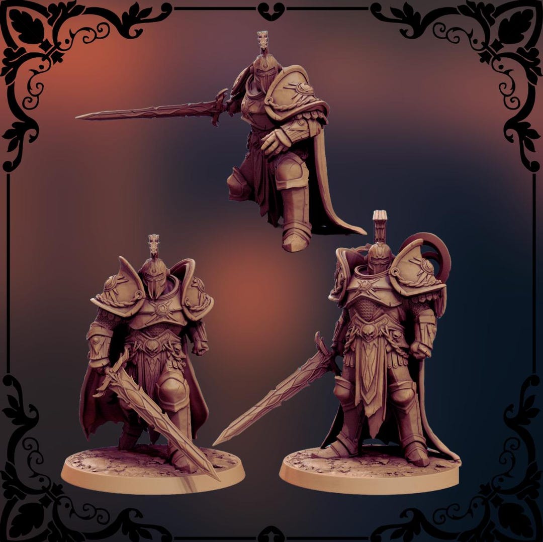 Radiant Legion DND Miniatures Set of 3 Sword Attack, Sword Stand, Sword ...