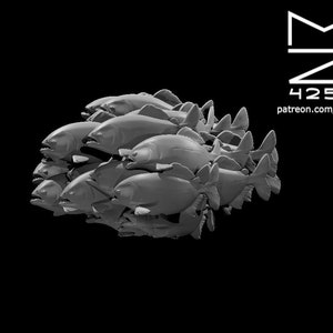 Dnd Minifig Quipper Fish Dungeons and Dragons Mini Figurine Resin 3D ...