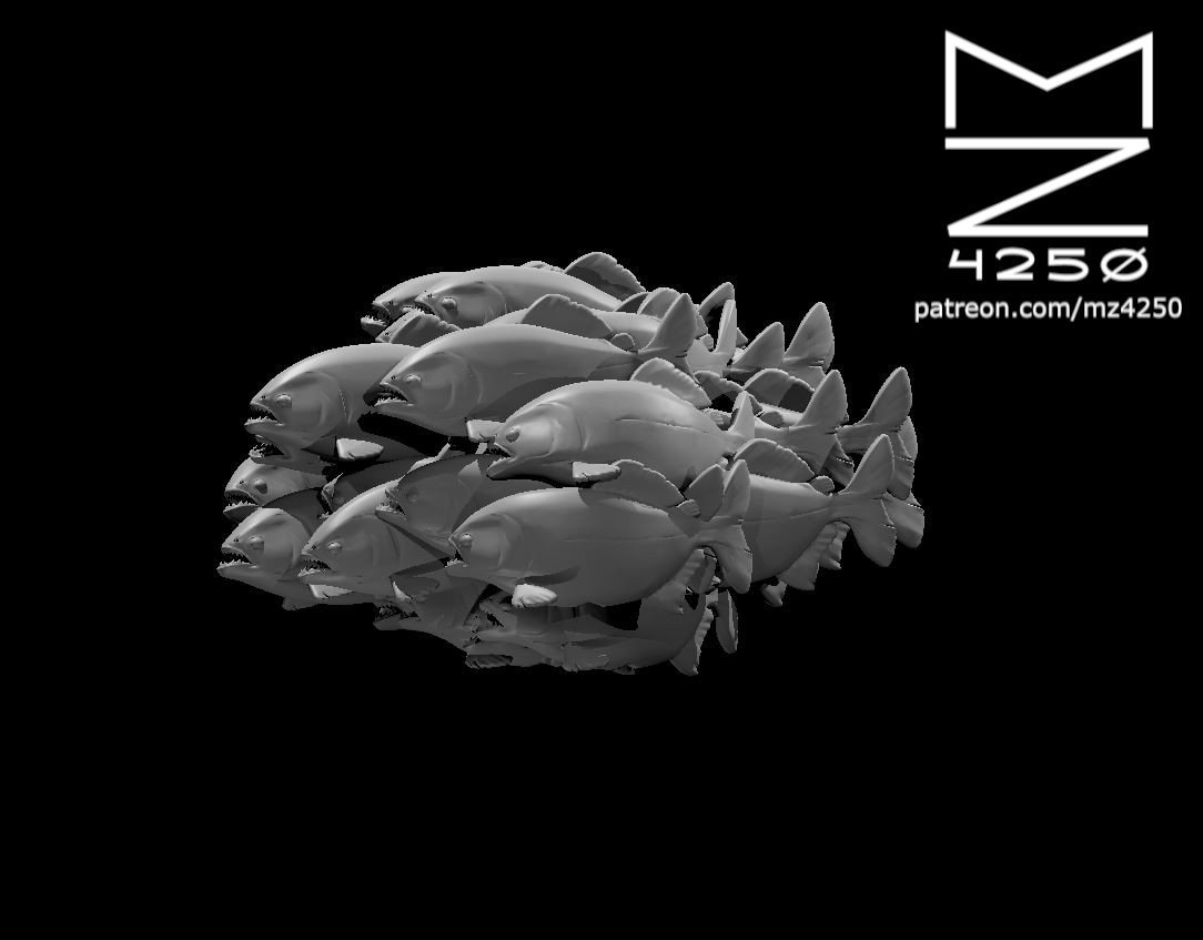 Dnd Minifig Quipper Fish Dungeons and Dragons Mini Figurine Resin 3D ...