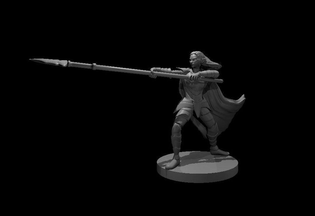 Dnd Mini Figurine Drow Inquisitor: 3D Printed Resin Dungeons and ...