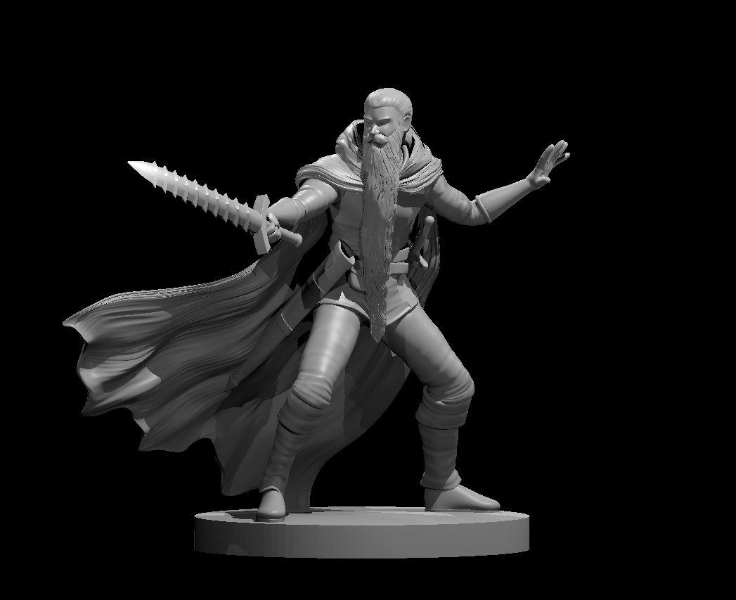 Dnd Minifig Characters With Swords for Dungeons and Dragons Mini ...