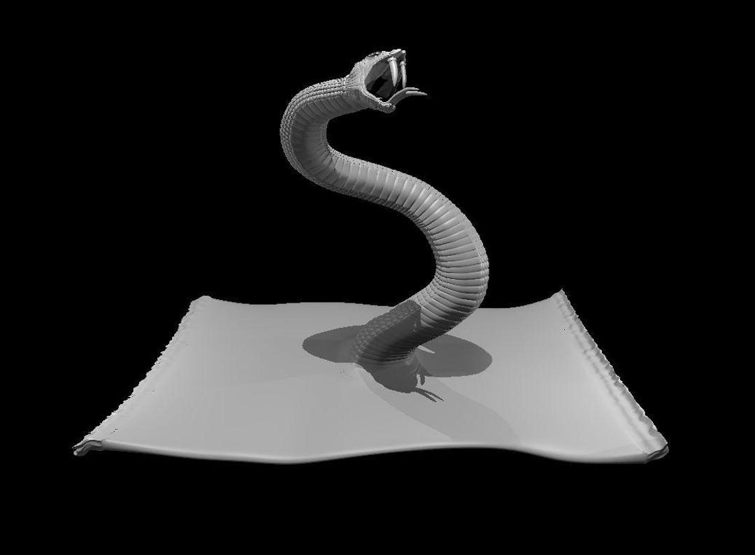 Dnd Snake Set of 10 Dungeons and Dragons Mini Figurine Resin 3D Printed ...