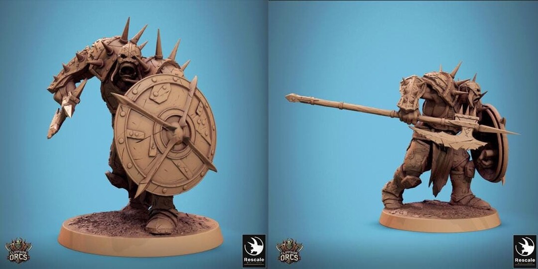 Dnd Minifig Infantry Orc Dungeons and Dragons Mini Figurine Resin 3D ...