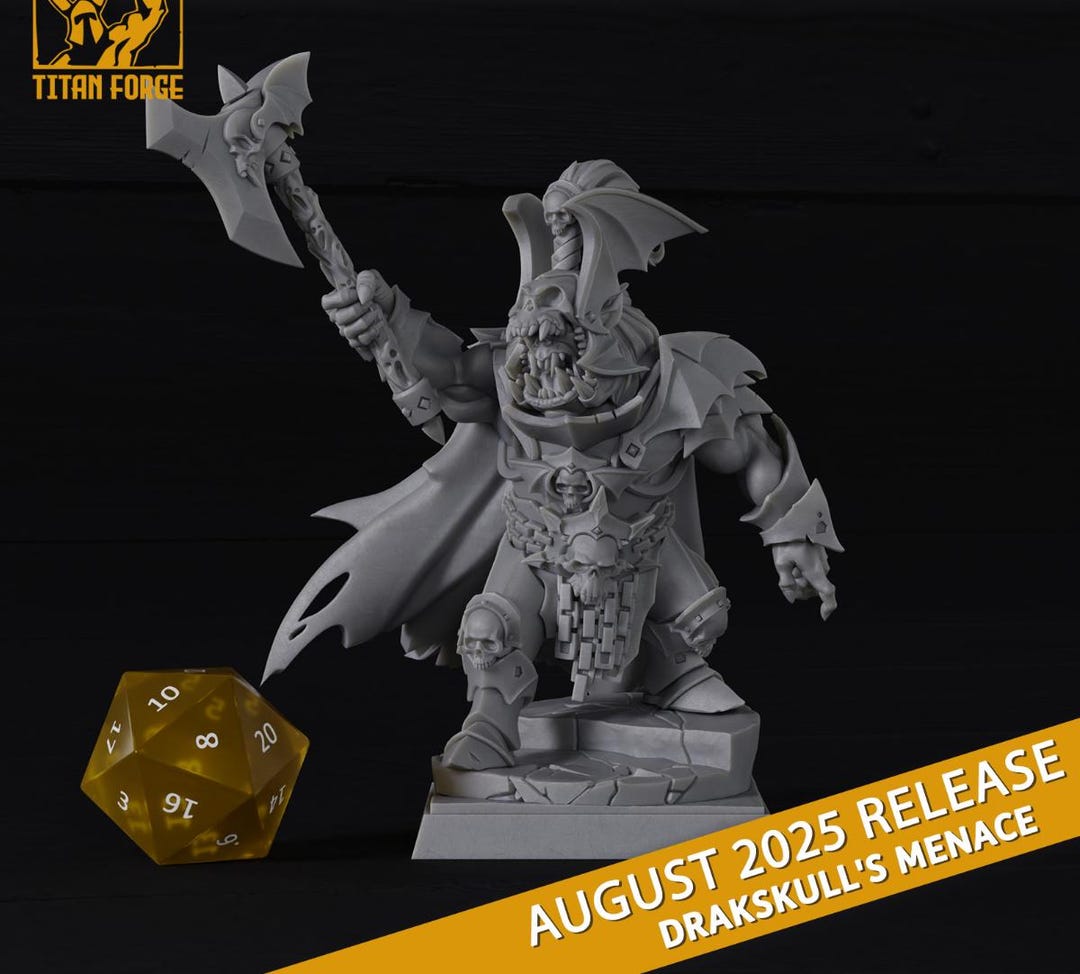 Resin Lord on Foot Mini Figurine: Dnd Titan Forge Titans of Adventure ...