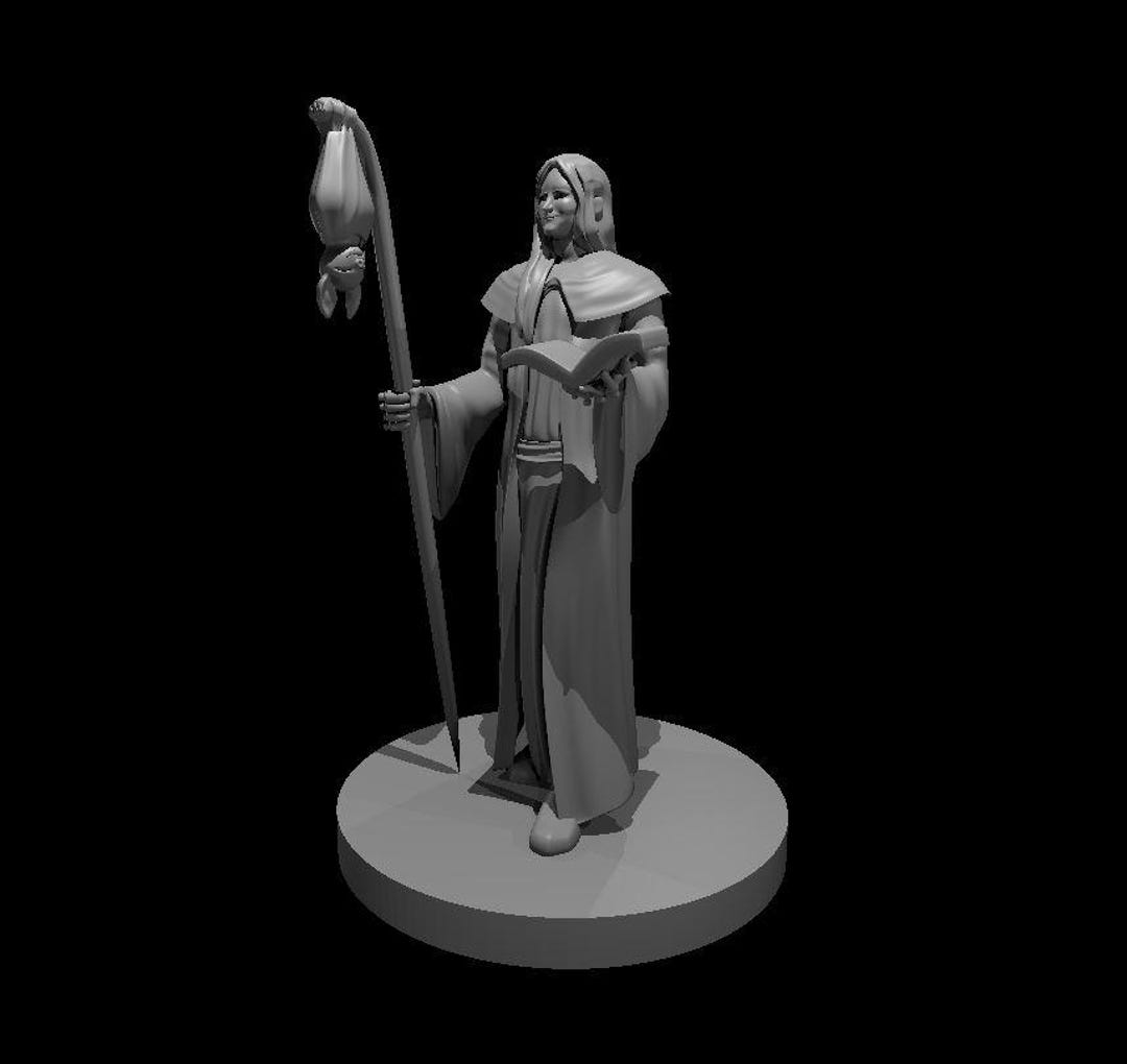Dnd Human Set of 10 Dungeons and Dragons Mini Figurine Resin 3D Printed ...