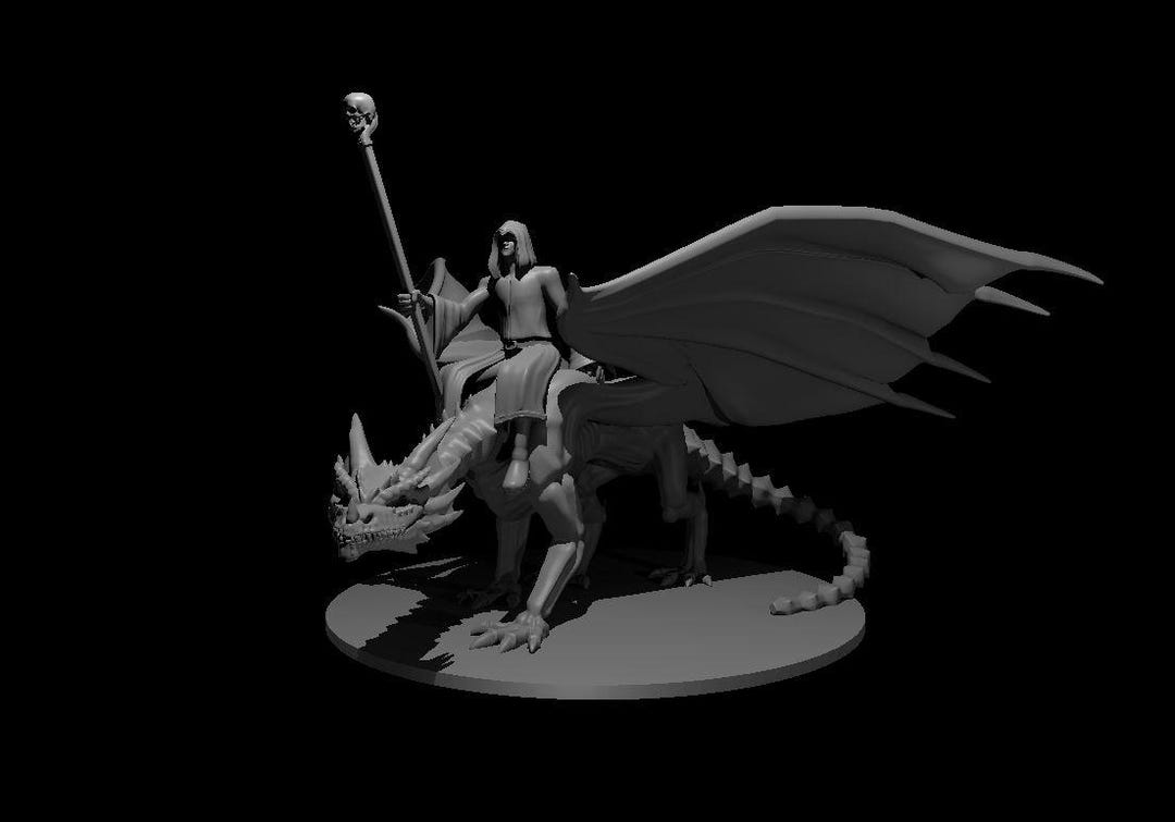 Dnd Minifig Necromancer Dungeons and Dragons Mini Figurine Resin 3D ...