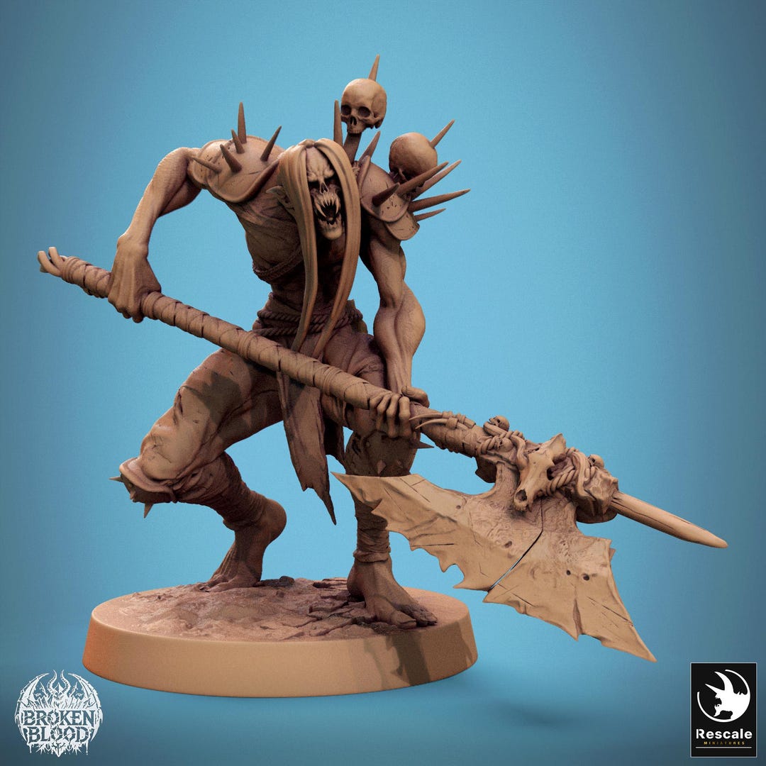 Ghoul Ravager DND Miniatures Set of 3 – Resin 3D Printed RPG Figures ...