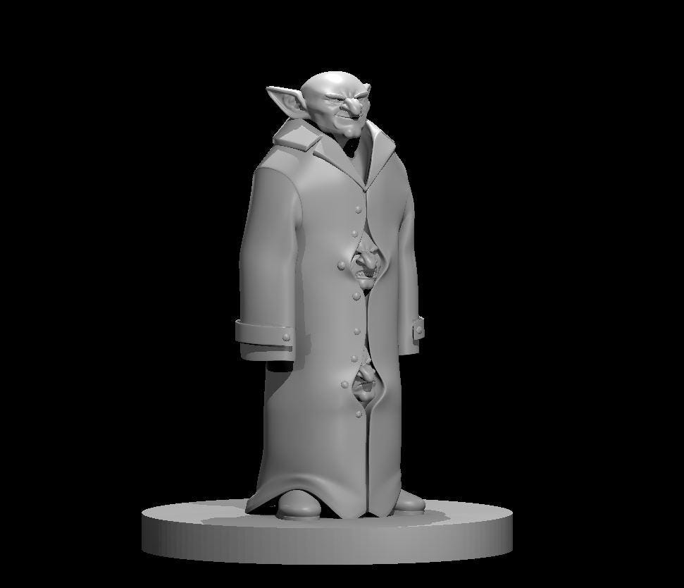Dnd Trench Coat/coat Set of 7 Dungeons and Dragons Mini Figurine Resin ...