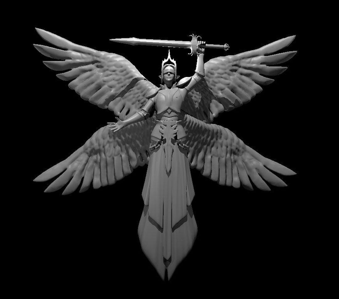 Resin Angel Miniatures: Dnd Mini Figurine Set of 10 - Etsy