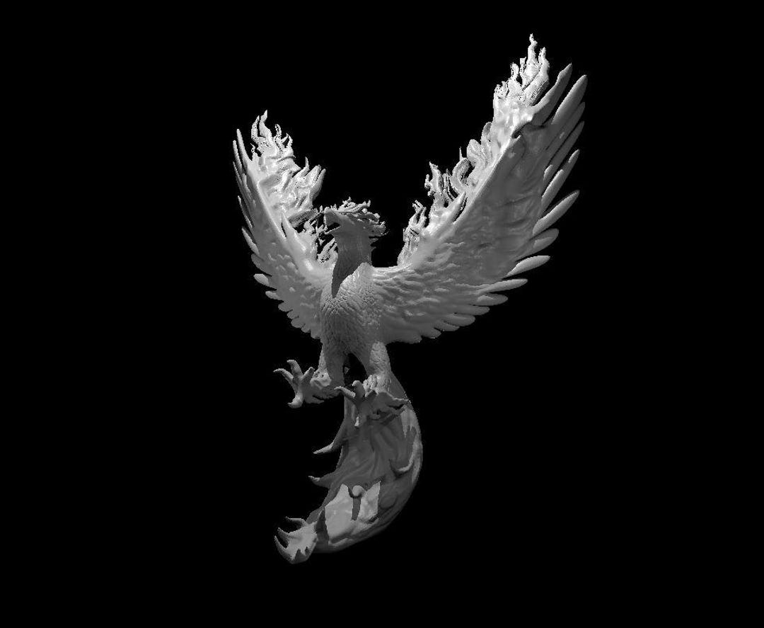 Dnd Phoenix Set of 4 Dungeons and Dragons Mini Figurine Resin 3D ...