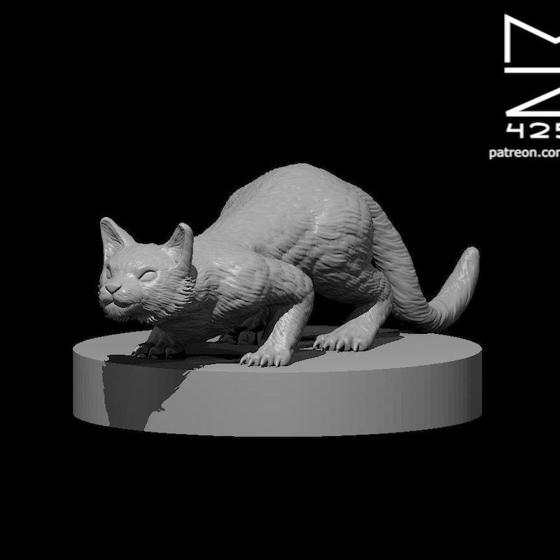 Cat Mini Figurine Dnd - Etsy
