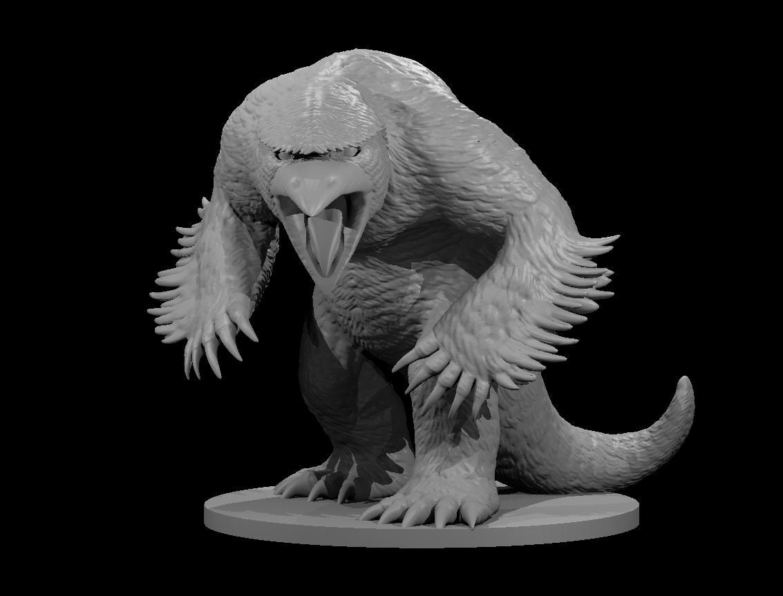 Dnd Minifig Owlbear Dungeons and Dragons Mini Figurine Resin 3D Printed ...