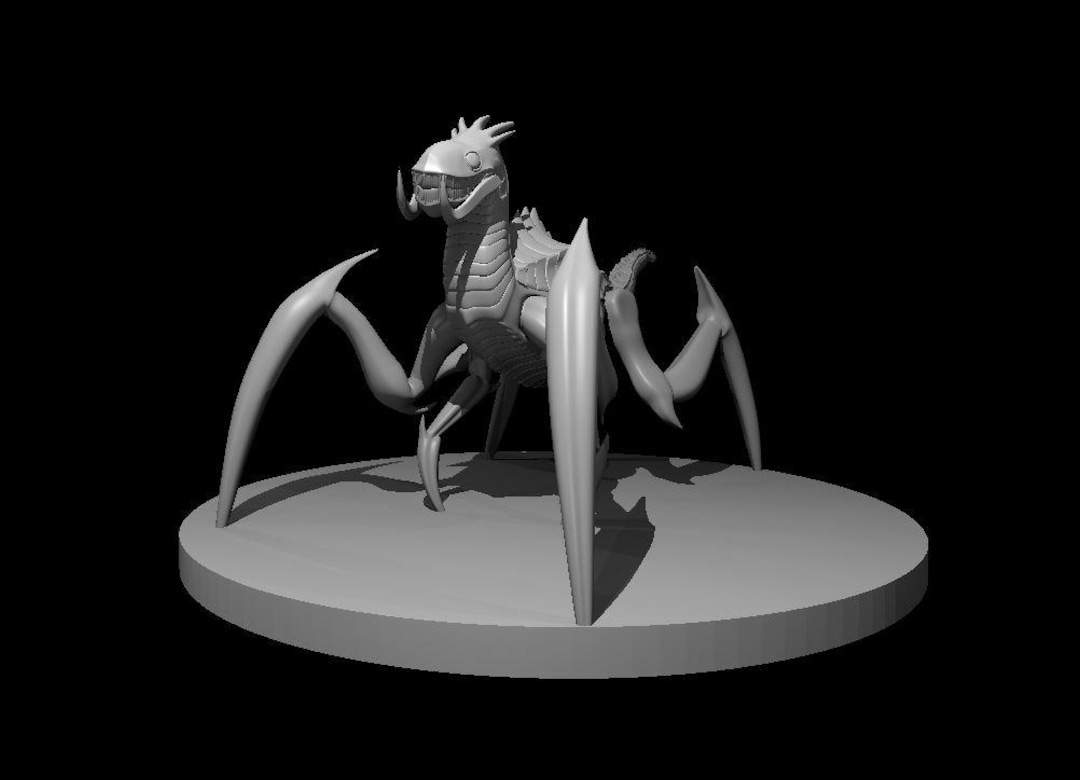 Dnd Mini Figurine Kruthik Hivelord: 3D Printed Resin Dungeons and ...