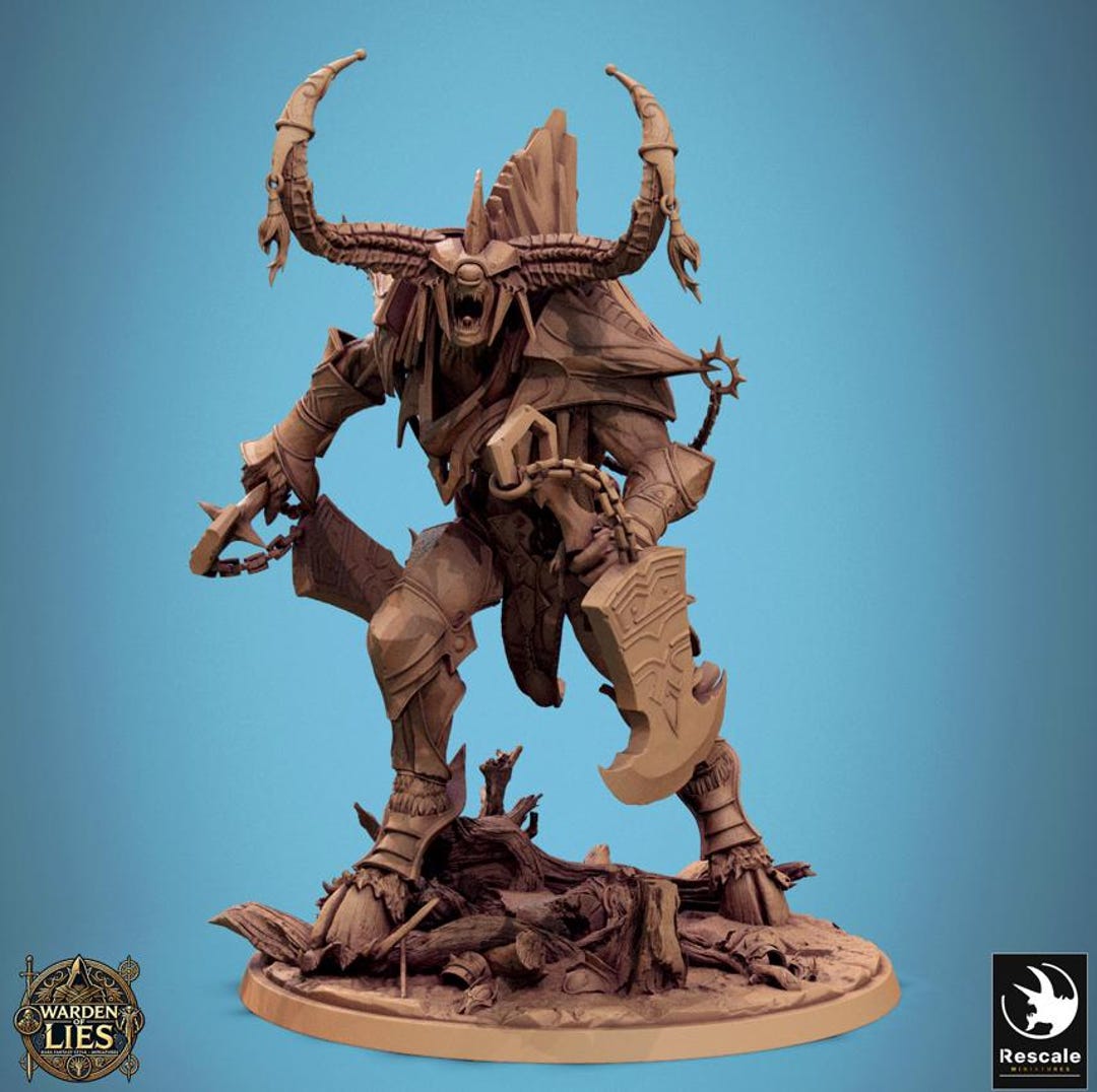 Dnd Minifig Aiabus Earth Spirit Mini Figurine Resin 3D Printed - Etsy