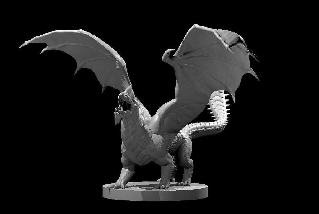 Dnd Minifig Drake Set of 10 Dungeons and Dragons Mini Figurine Resin 3D ...