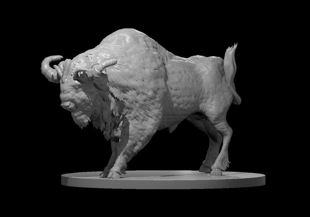 Dnd Minifig Cow Set Dungeons and Dragons Mini Figurine Resin 3D Printed ...