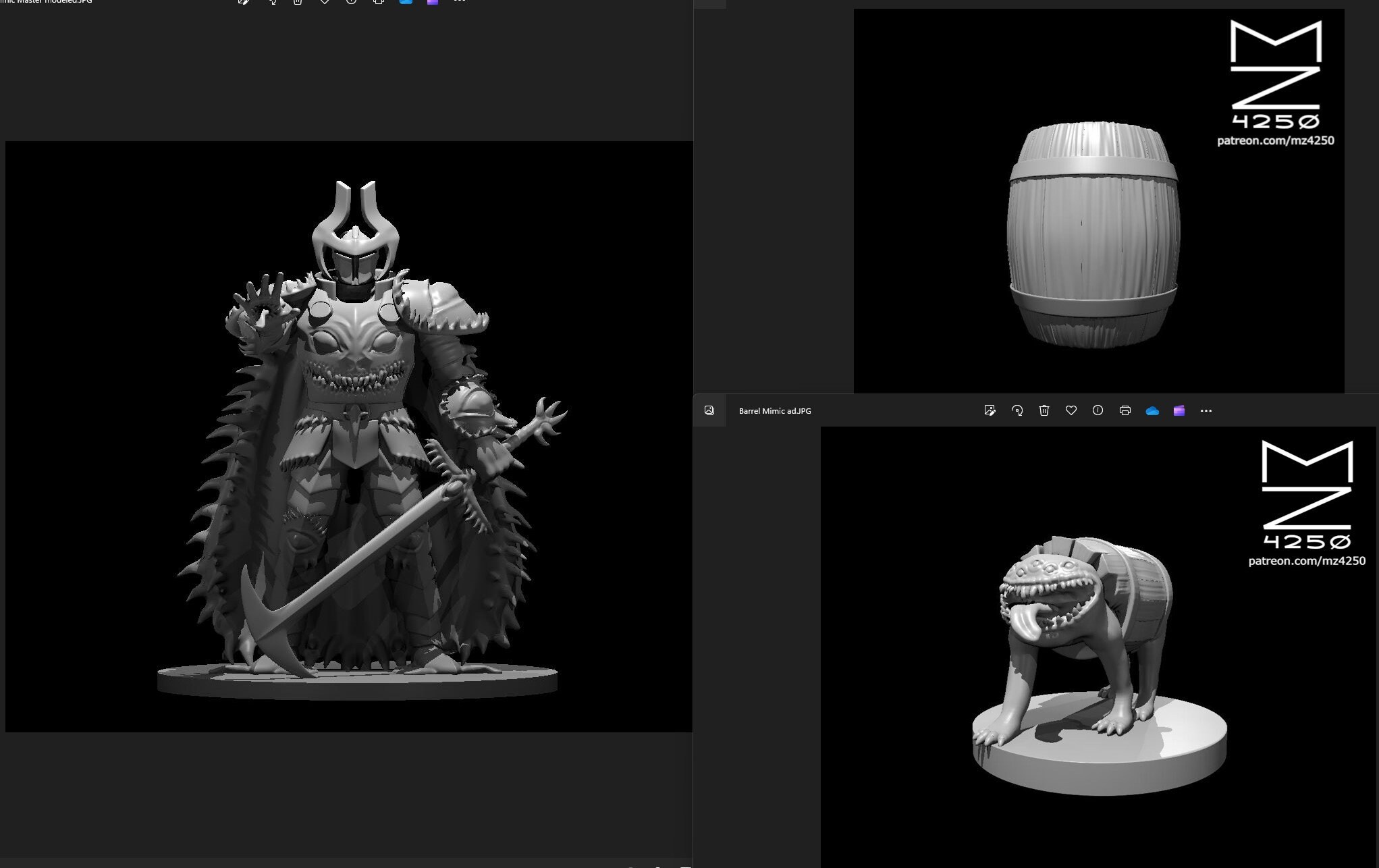 Dnd Minifig Mimic Dungeons and Dragons Mini Figurine Resin 3D Printed ...