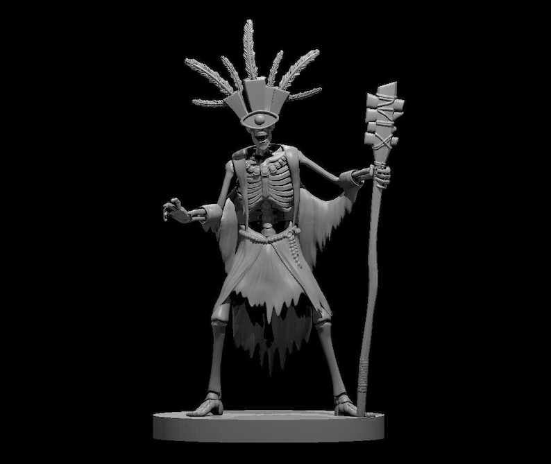 Dnd Skeleton Set of 10 Dungeons and Dragons Mini Figurine Resin 3D ...