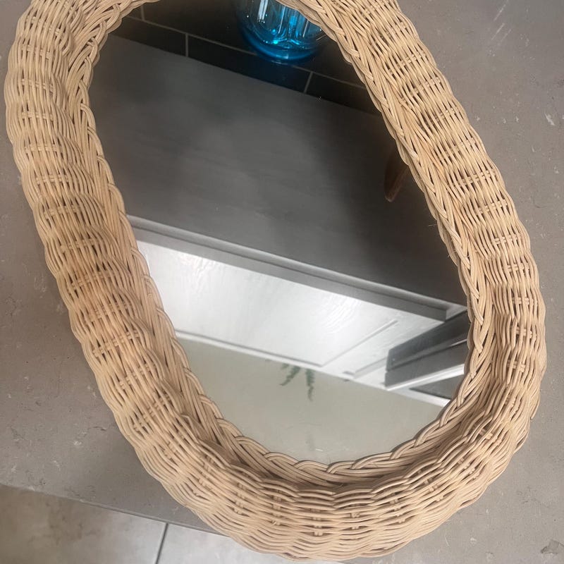 Wicker Mirror - Etsy