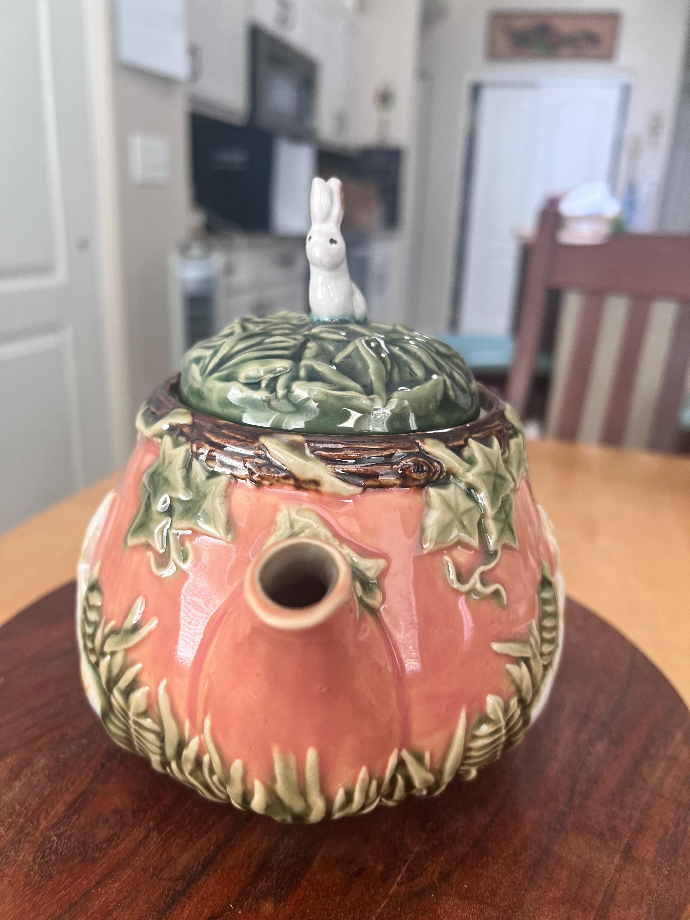 Easter/bunny Spring Ceramic Teapot - Etsy