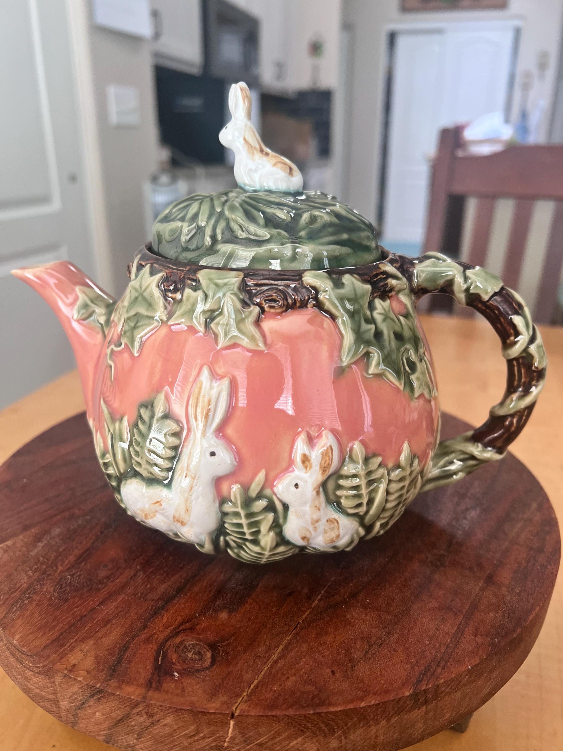 Easter/bunny Spring Ceramic Teapot - Etsy