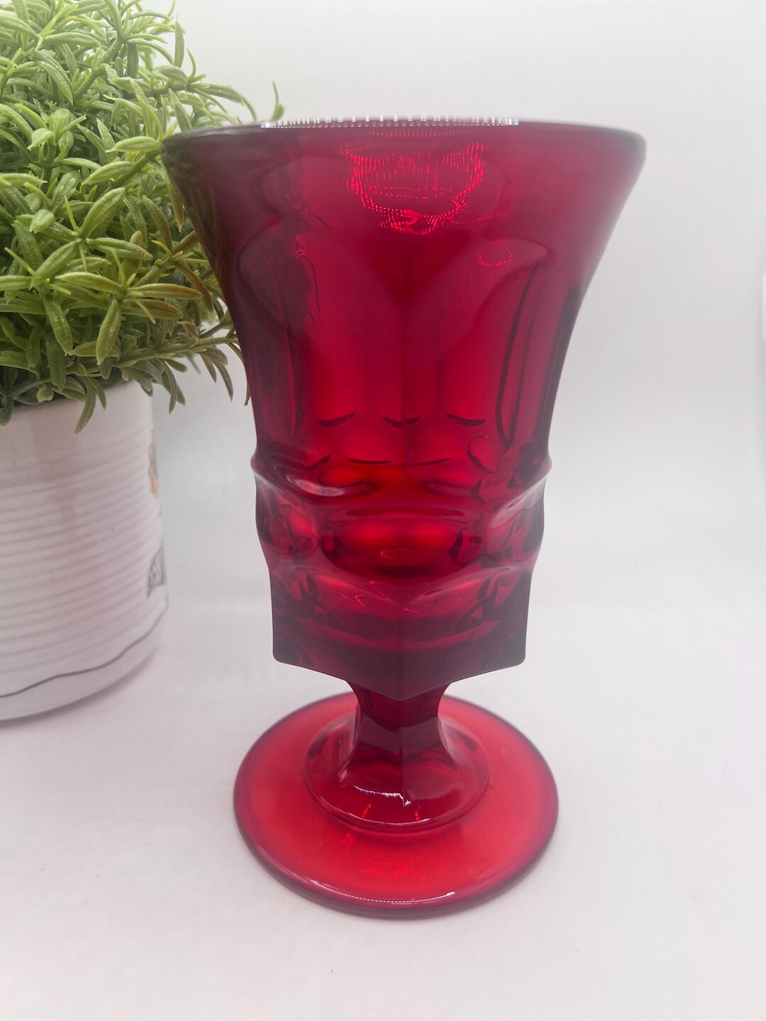 Viking Excelsior Ruby Red Glass or Small Vase - Etsy