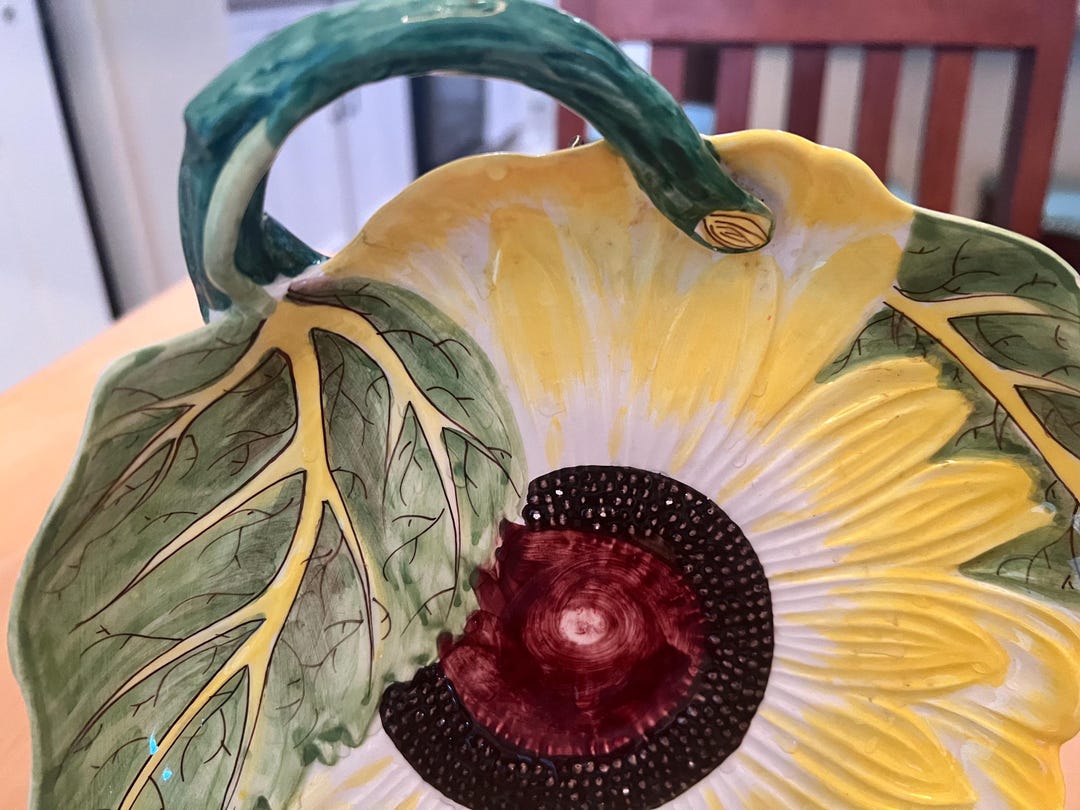 Italian Made for Bonwick Teller Sunflower Plate - Etsy
