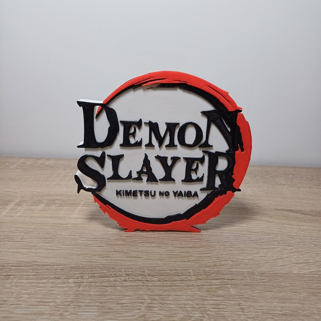 Logo Demon Slayer Kimetsu No Yaiba in 3D Sign Sign Anime Manga - Etsy