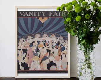Vintage 1920s Vanity Fair Poster - Jazz Age Celebration - Art Deco ...