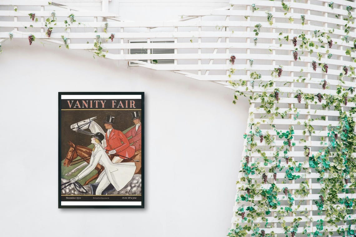 Vintage 1930s Vanity Fair Poster - Roaring Twenties Party - Art Deco ...