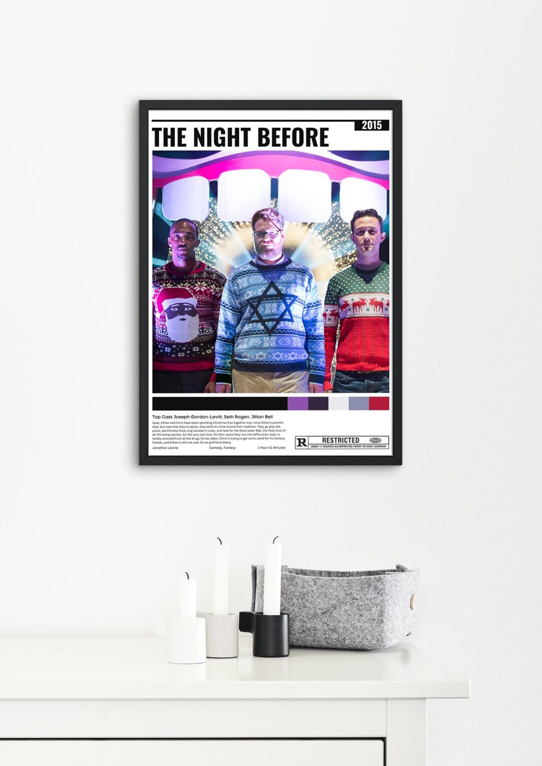 The Night Before Movie Poster Seth Rogen, Joseph Gordon-levitt Holiday ...
