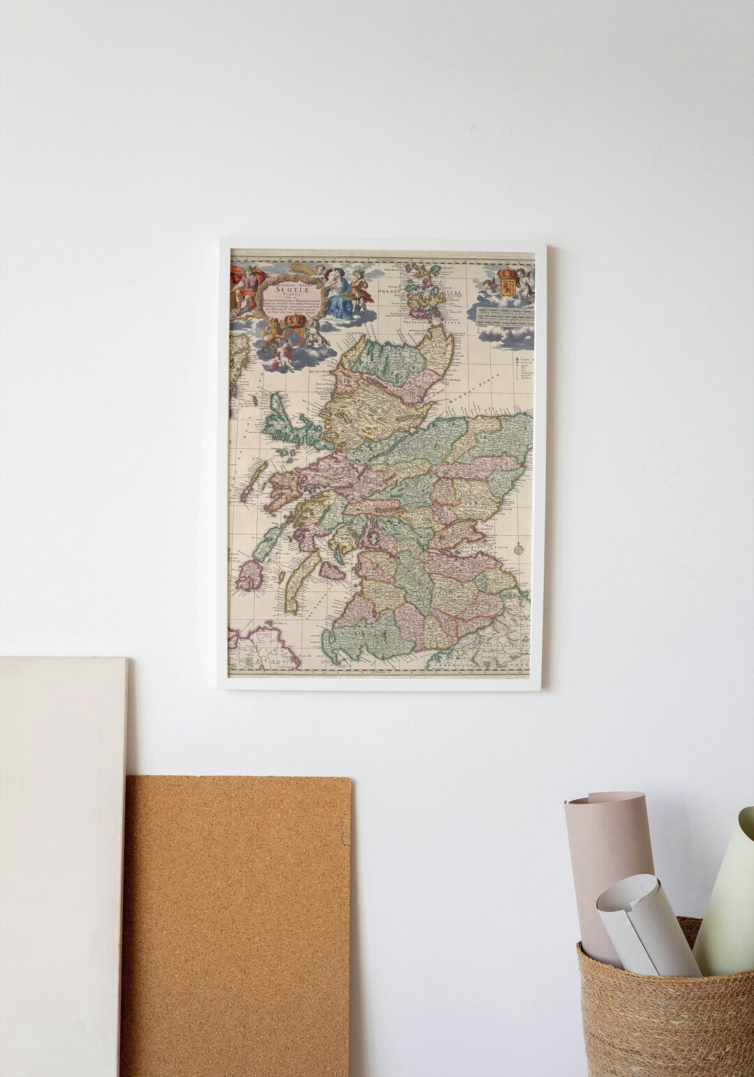 Scotland 1689 Map by Nicolaes Visscher II - Antique Scottish Map ...