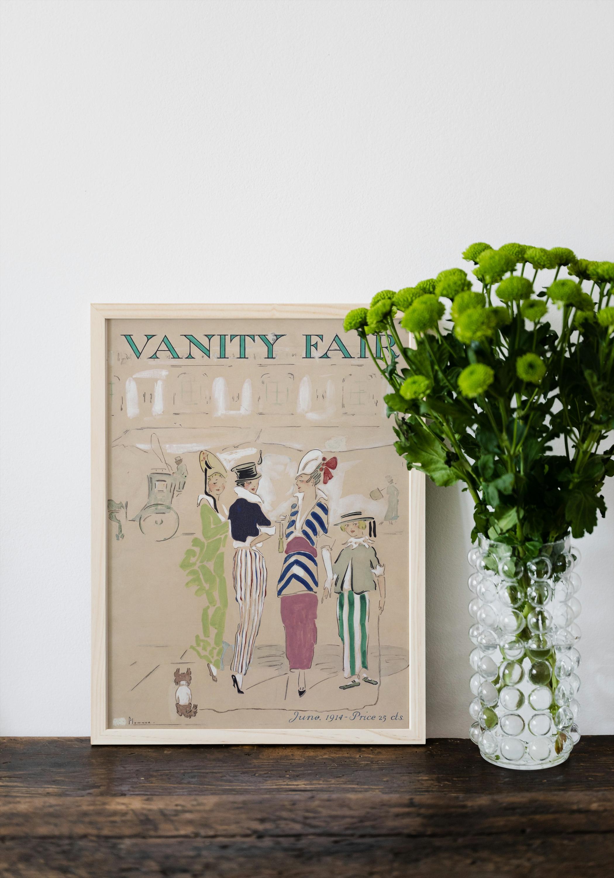 Vintage 1920s Vanity Fair Poster - Jazz Age Celebration - Art Deco ...