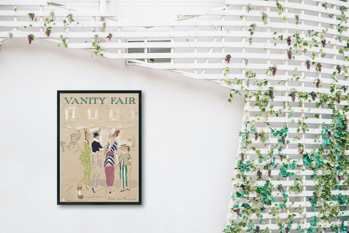 Vintage 1920s Vanity Fair Poster - Jazz Age Celebration - Art Deco ...
