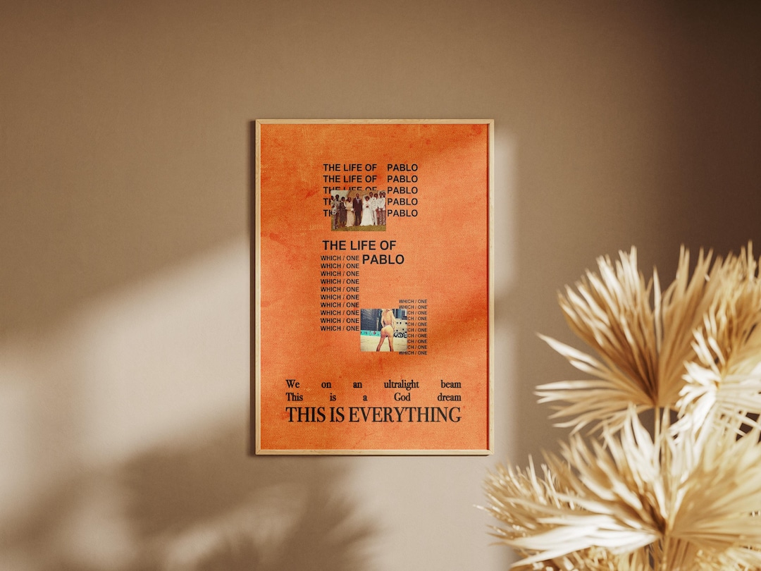 Kanye West - Life of Pablo Poster - Etsy