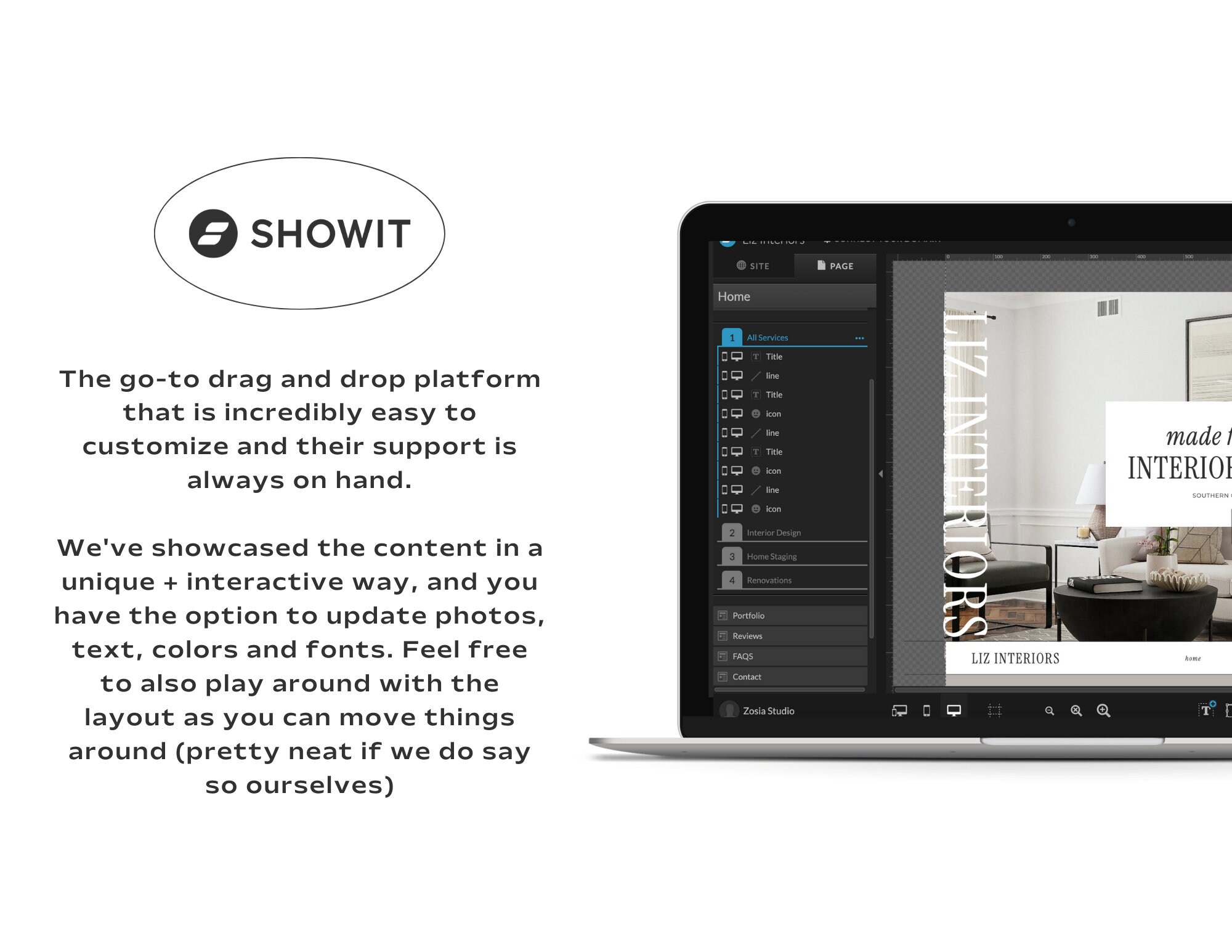 Showit Website Template for Interior Designer Architect. DIY Affordable ...