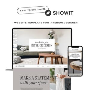 Showit Website Template for Interior Designer Architect. DIY Affordable ...