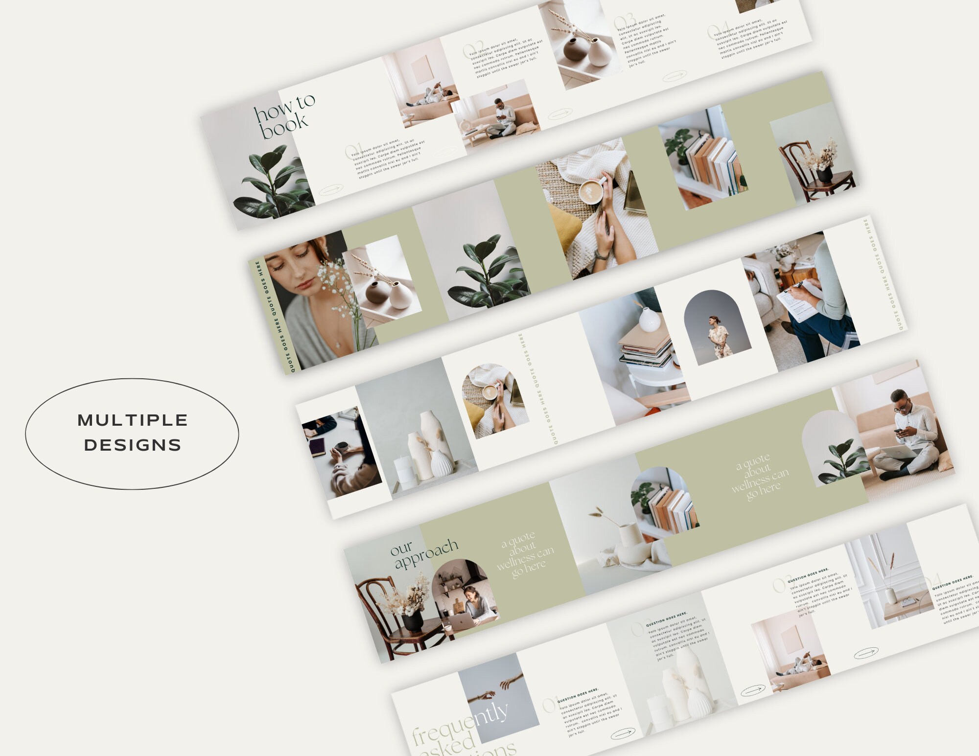 Carousel Instagram IG NEW 4:5 Templates for Canva Therapist Wellness ...