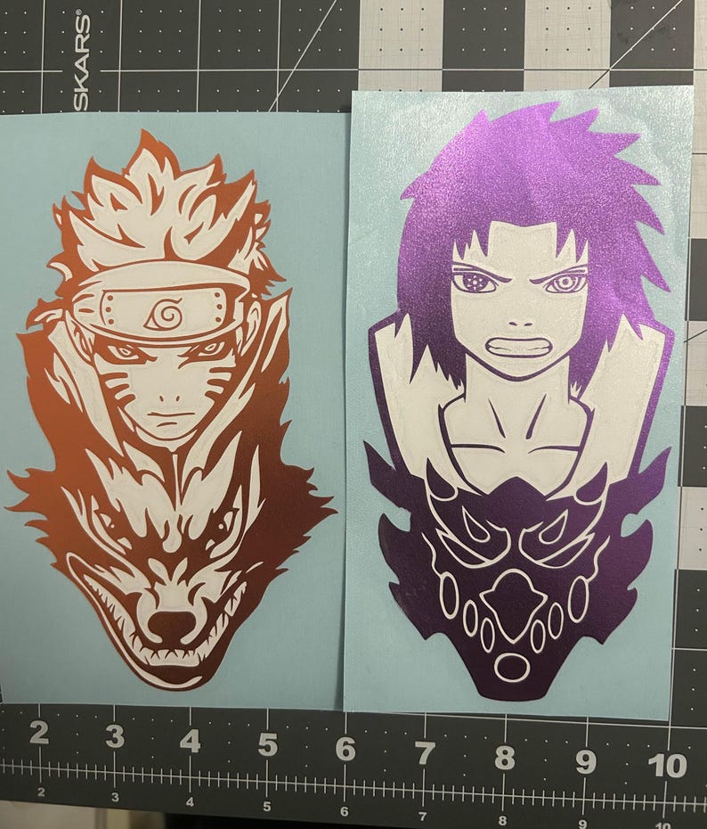 Naruto Uzumaki Sasuke Uchiha Decal Sticker - Etsy