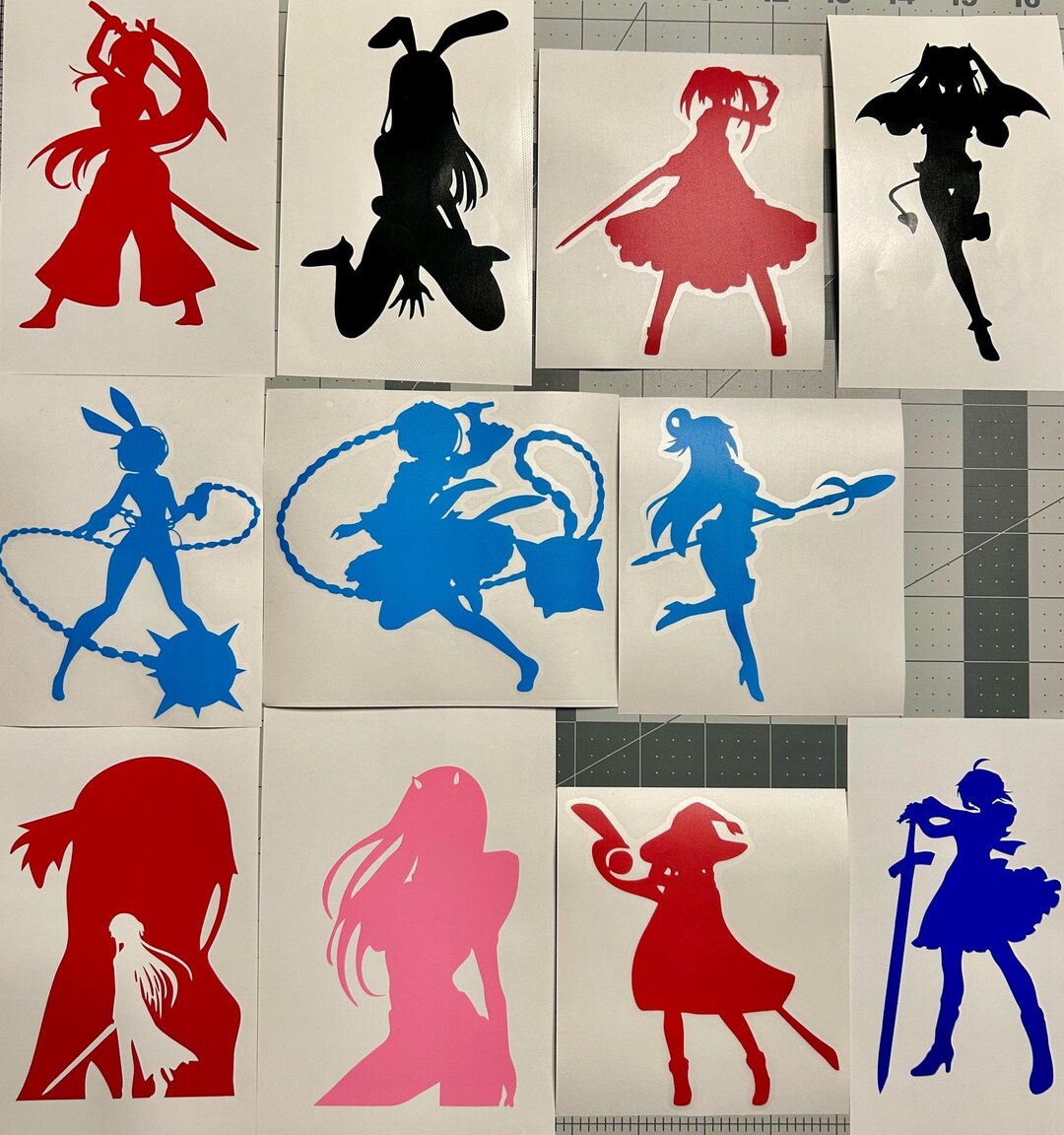Anime Waifu Decal Sticker - Etsy