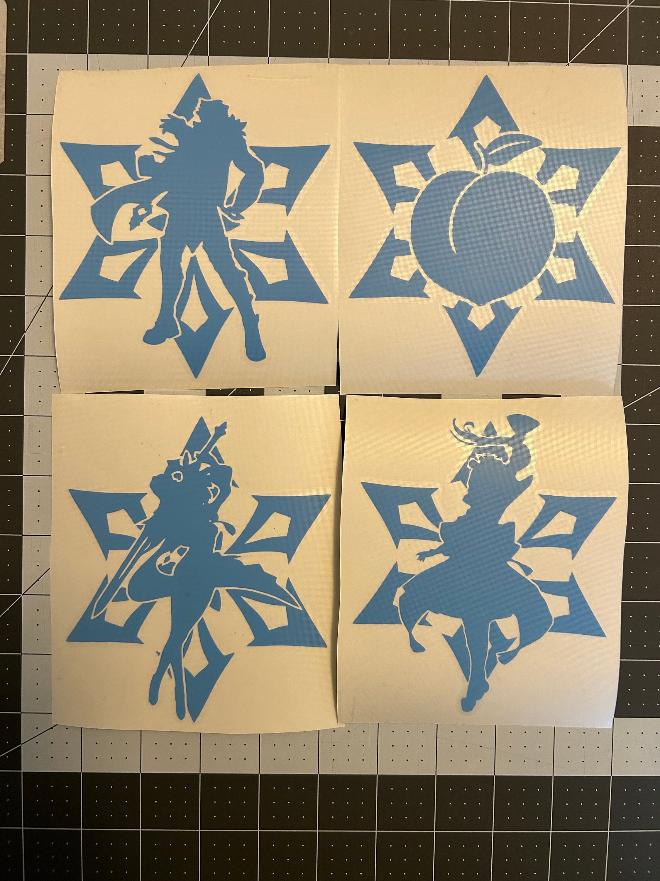 High Quality Genshin Impact Decals Stickers - Etsy