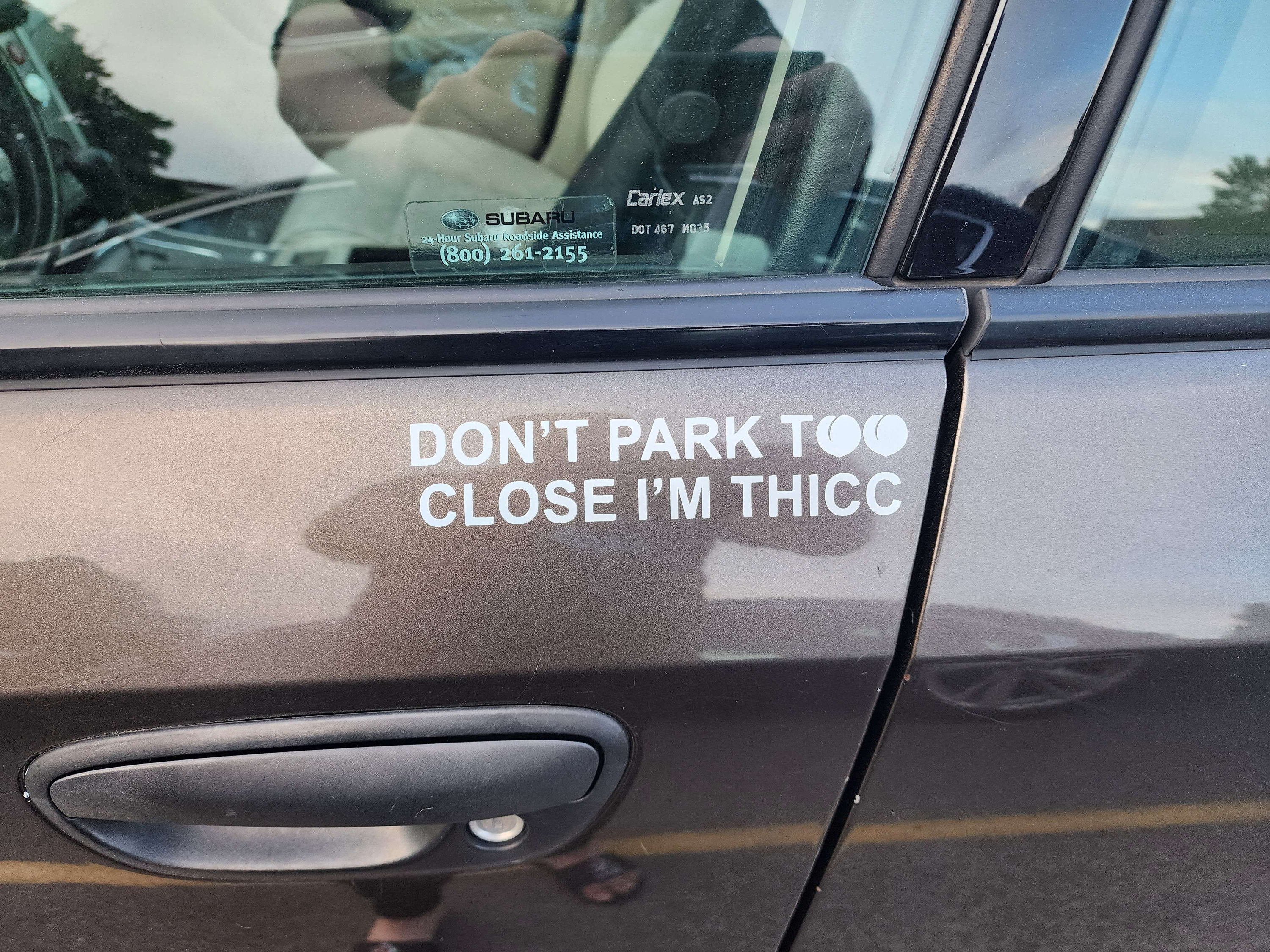 Don't Park Too Close I'm Thicc Decal Sticker - Etsy