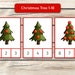Counting Christmas Cards 1 to 10, Montessori Cards, Preschool Counting ...