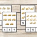 Counting Construction Vehicles 1 to 10 Montessori Cards Preschool ...