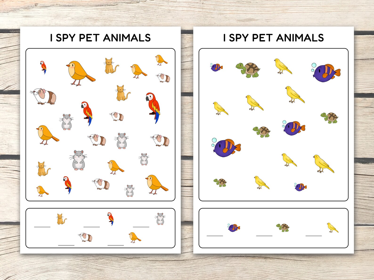 Pet Animals I Spy Worksheet, Pet Animals Activity, I Spy Activity ...