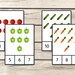 Counting Vegetables 1 to 10 Montessori Cards Preschool Counting ...