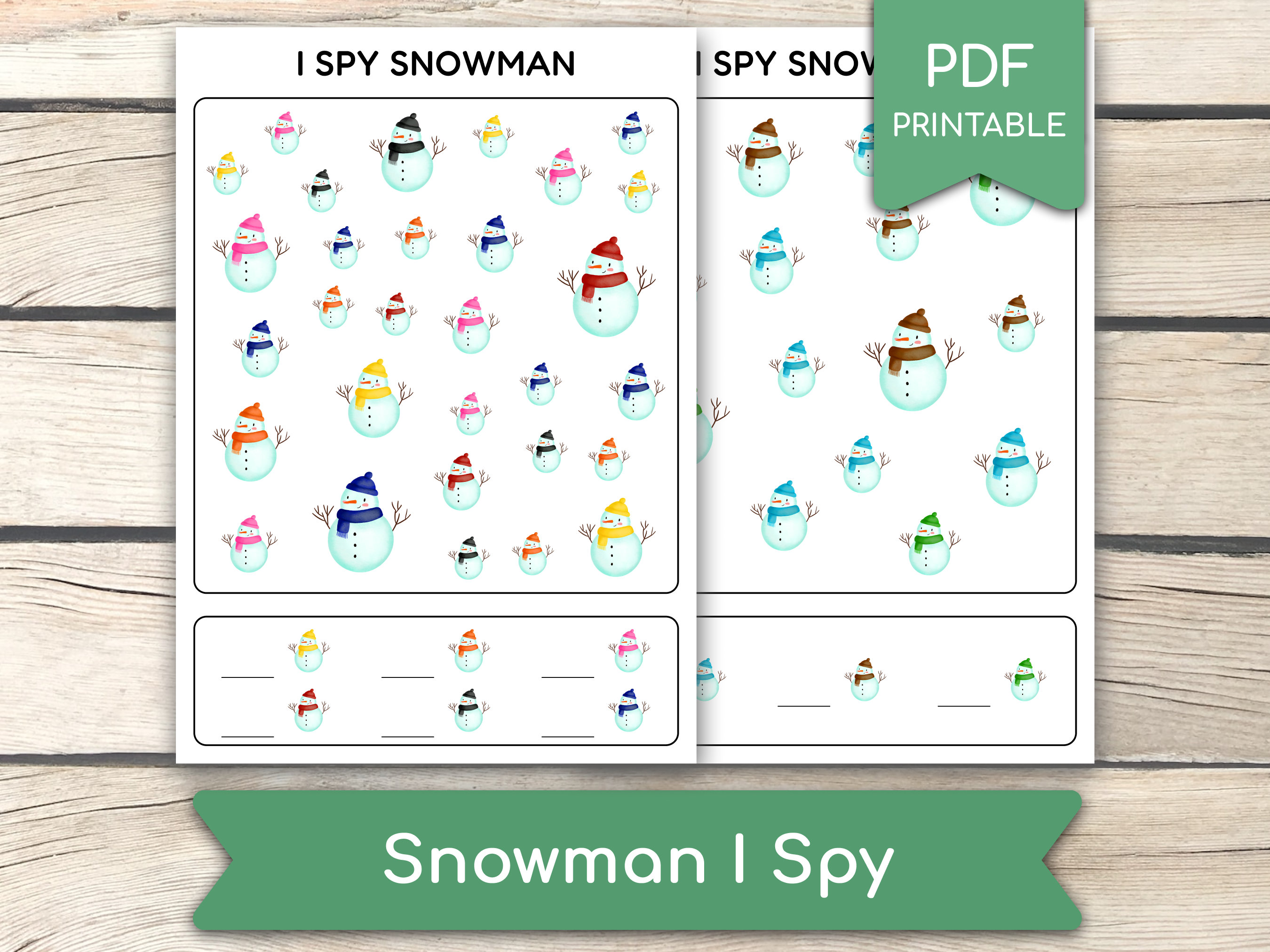 Snowman I Spy Worksheet, Snowman Activity, Snowman I Spy, I Spy ...