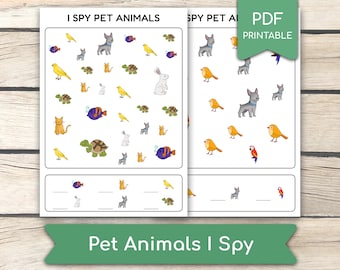 WHAT COMES NEXT? Pet Animals Worksheet, Pattern Activity, Educational ...