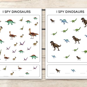Dinosaurs I Spy Worksheet, Dinosaurs Activity, I Spy Activity ...