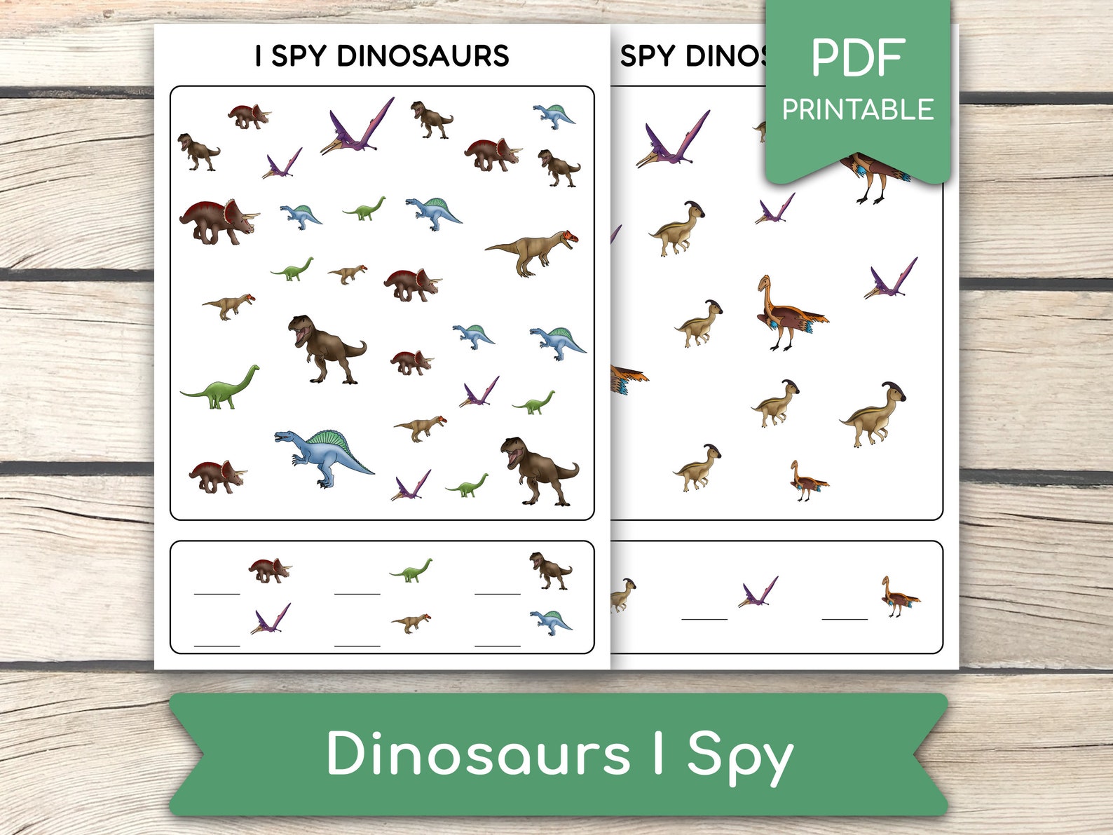 Dinosaurs I Spy Worksheet, Dinosaurs Activity, I Spy Activity ...